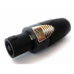 Conector TMC Speakon hembra de 4 vías de pines dorados, redondo para ...