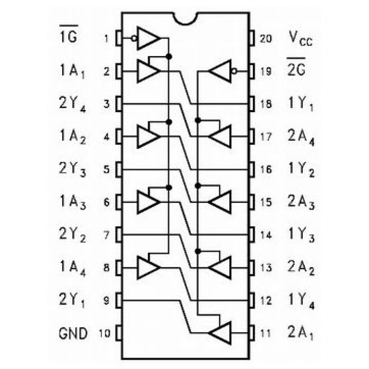 Buffer SN74HC244N - Guatemala