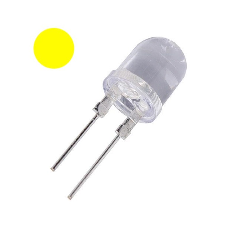 LED amarillo transparente de 10 mm - Guatemala