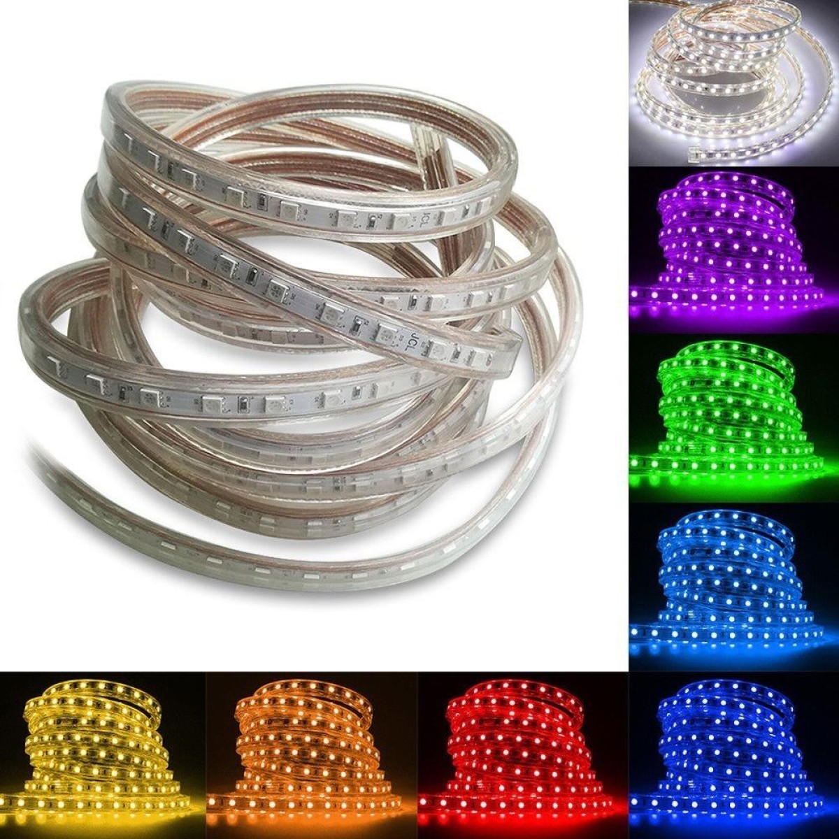 Manguera LED RGB 5050 de 120V, 1 m - Guatemala