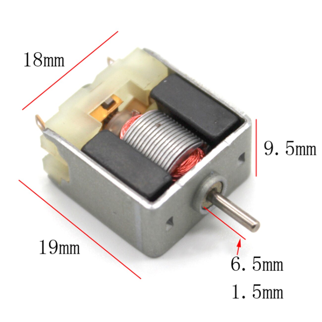 Motor DC de 3V con carcasa descubierta - Guatemala
