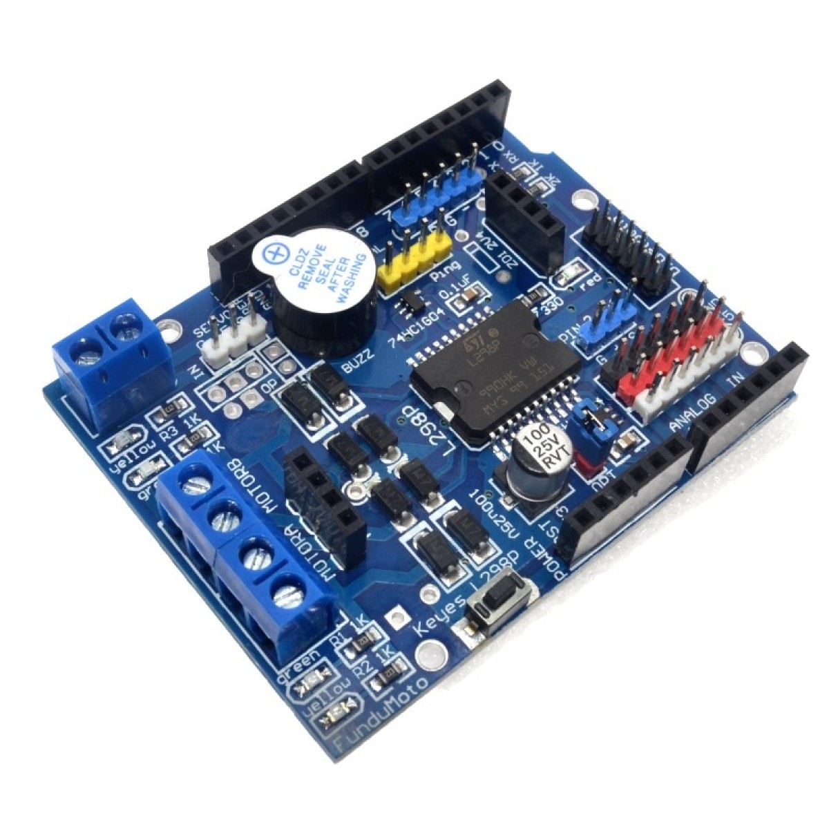 Shield de puente H L298P de 2 canales - Guatemala